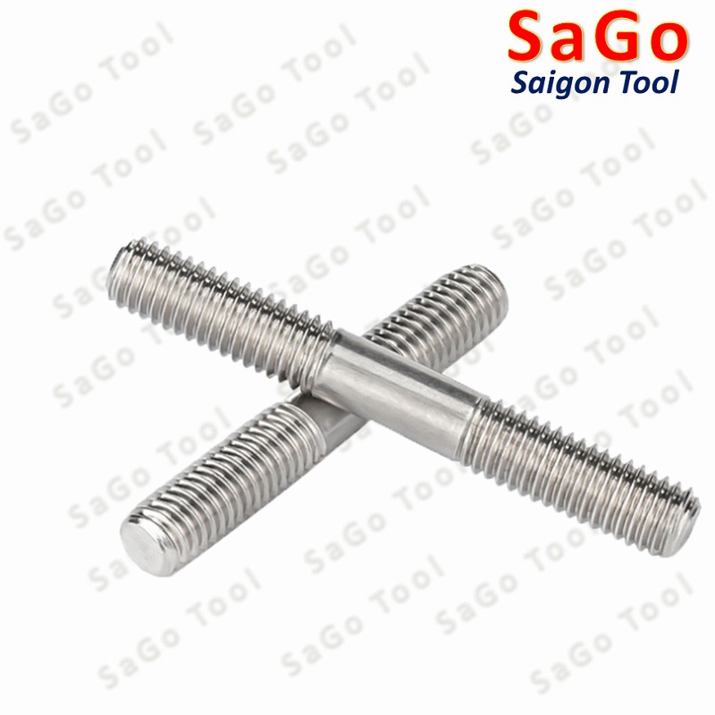 Bulong 2 đầu ren, Guzong Inox 304 M6 M8 INOX 304 | Shopee Việt Nam