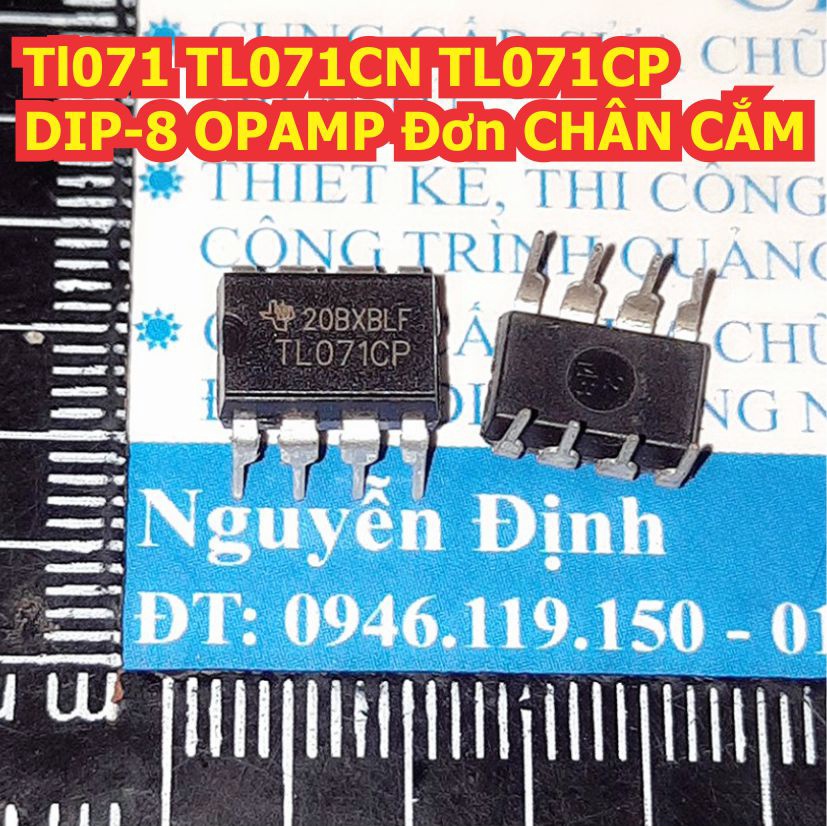 10 con TL071 TL071CN TL071CP DIP-8 OPAMP Đơn CHÂN CẮM KDE1374 | Shopee ...