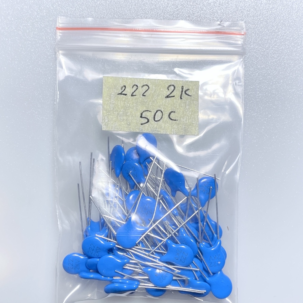 Tụ 2kv tụ cao áp 101 102 103 221 222 472 681 ( túi 50 con ) | Shopee ...