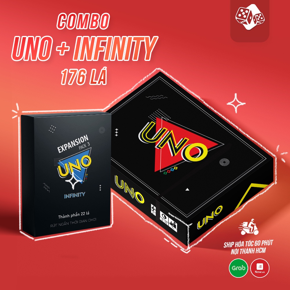 Combo UNO 156 lá ĐEN + UNO Infinity 22 lá siêu hủy diệt [𝗕𝗼𝗮𝗿𝗱𝗚𝗮𝗺𝗲 𝗦𝗧𝗔𝗥 ...