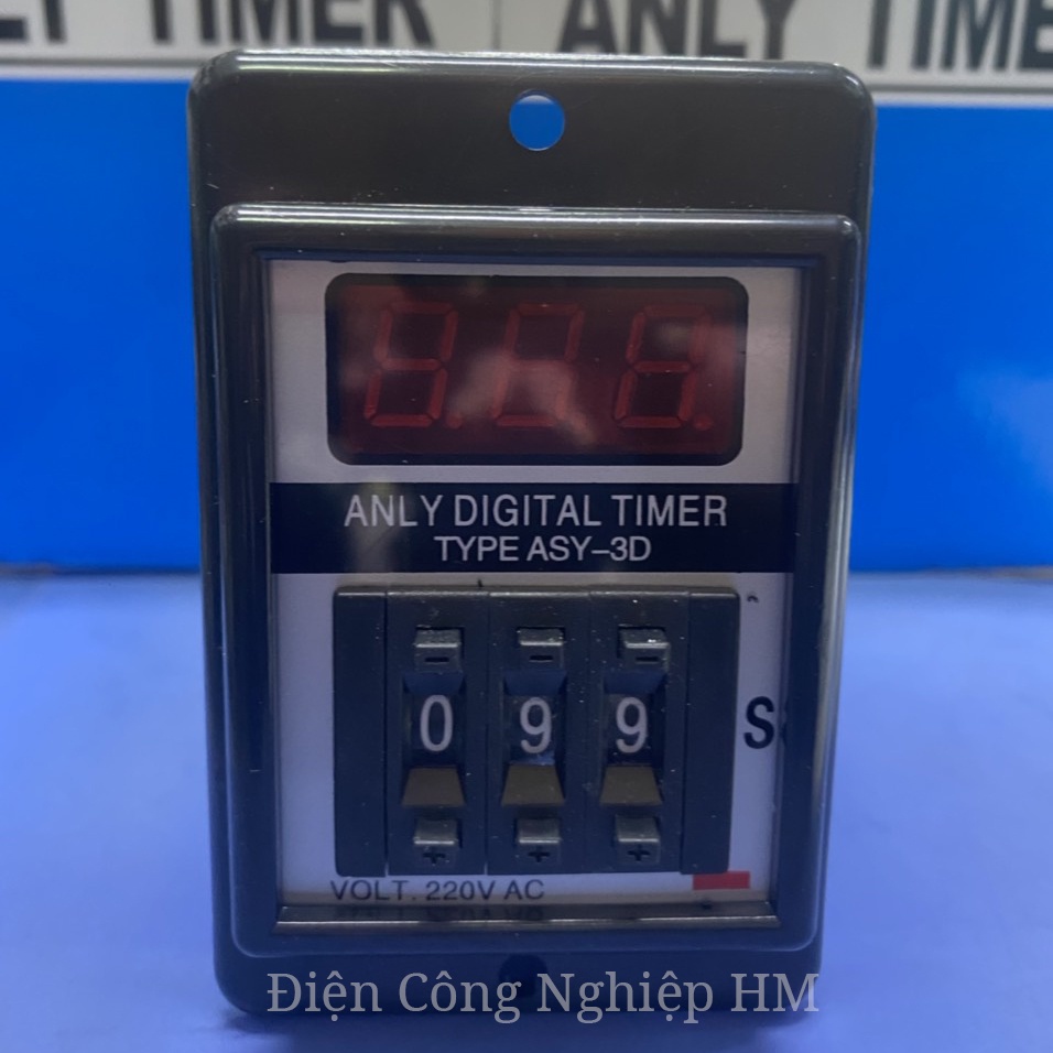 Relay Rơ Le Thời Gian ASY-3D (99,9s/ 999s) hẹn giờ ANLY, Đế Cắm Rơ Le 8 chân PF083A | Shopee ...