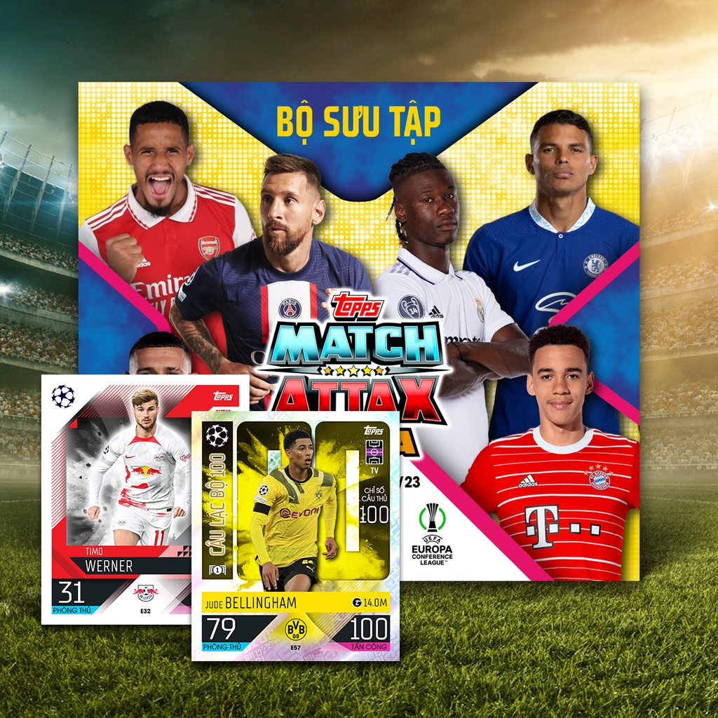 Bộ Sưu Tập 60 Thẻ Cầu Thủ In Album Match Attax Extra 2022-23 | Shopee ...