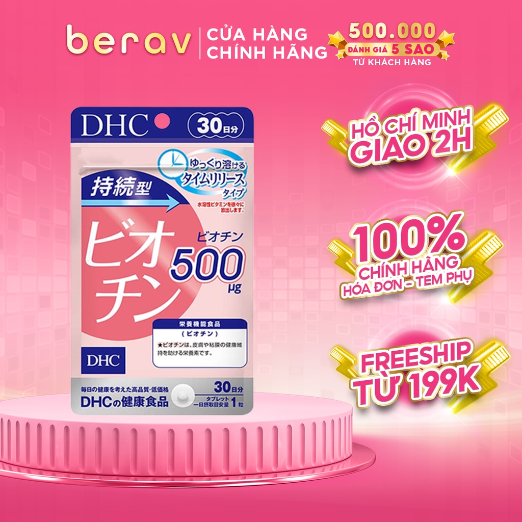 Viên Uống DHC Biotin Ngăn Rụng Tóc Sustained Release Biotin 30 Ngày (30v/gói) | Shopee Việt Nam