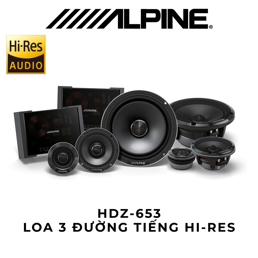 HDZ-653 Loa xe hơi 3 đường tiếng chính hãng Alpine | Shopee Việt Nam