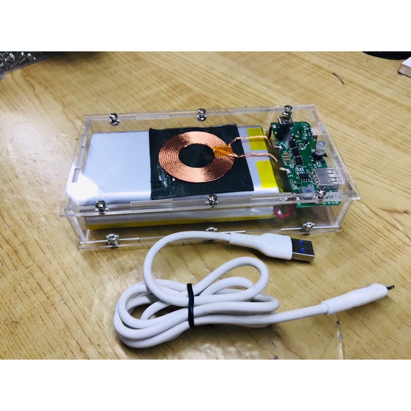 Mạch sạc không dây sạc nhanh mới 100%+ Box mica cho pin 20000mah ...