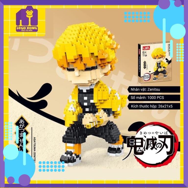 Đồ chơi mô hình xếp 3D- lego Demon Slayer lắp ráp mô hình nhân vật ...
