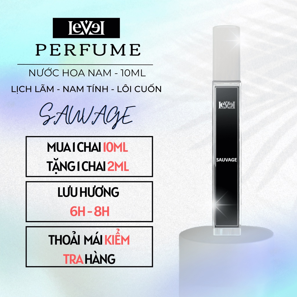 Nước hoa Nam Level Perfume Sauvage 10 ml Lịch lãm, Nam tính, Lôi cuốn ...