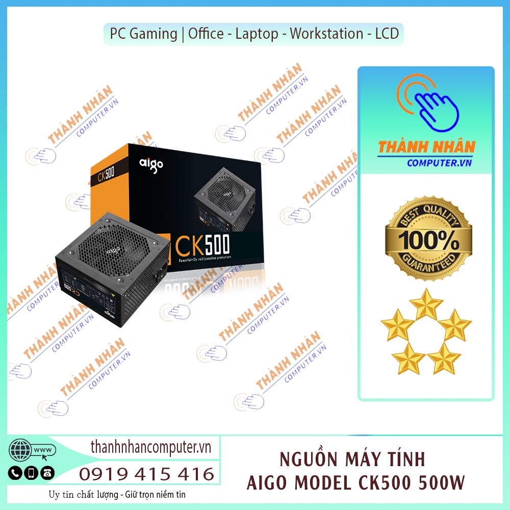 Nguồn Máy Tính AIGO MODEL CK500 500W New 100% | Shopee Việt Nam