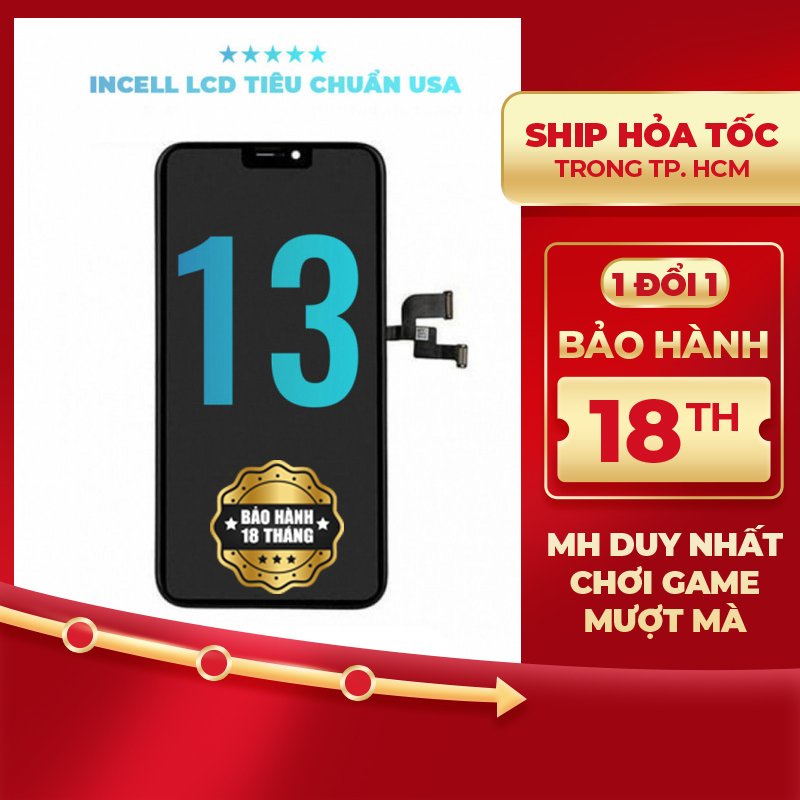 Màn hình DURA Incell LCD cho Ip13 (BH 18 tháng ráp máy 1 đổi 1) Tặng ...