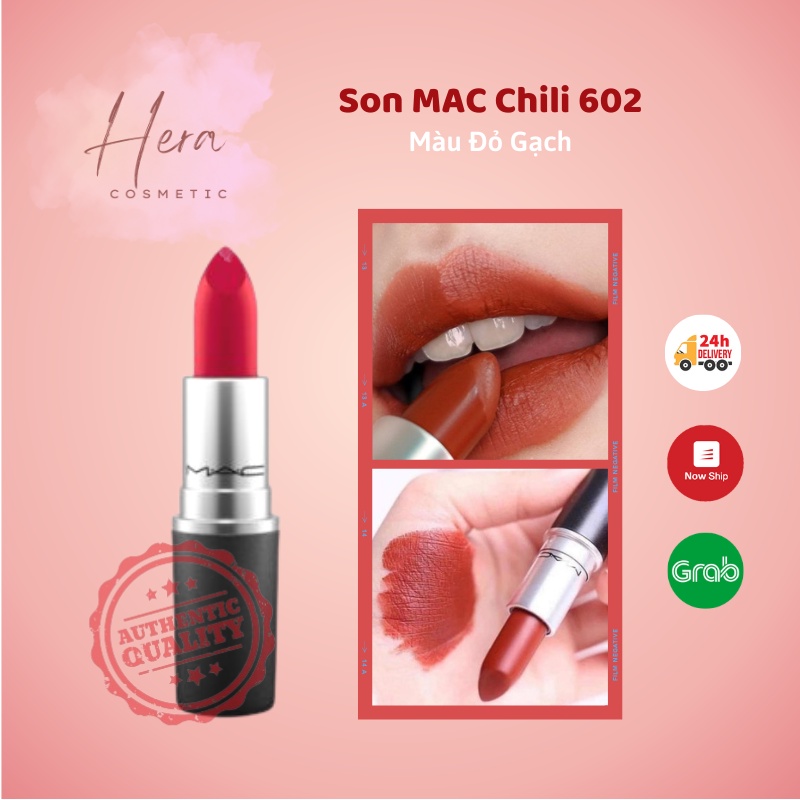 Son Mac Thỏi Chili 602 Màu đỏ gạch | Shopee Việt Nam