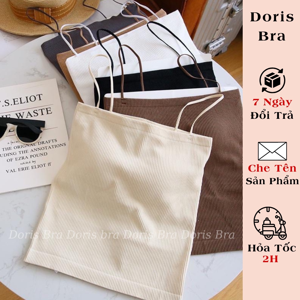 Áo lót DORIS, áo Bra Nữ BR1880 Quây Tăm 2 Dây Dáng Dài Có Mút Lót Gam ...