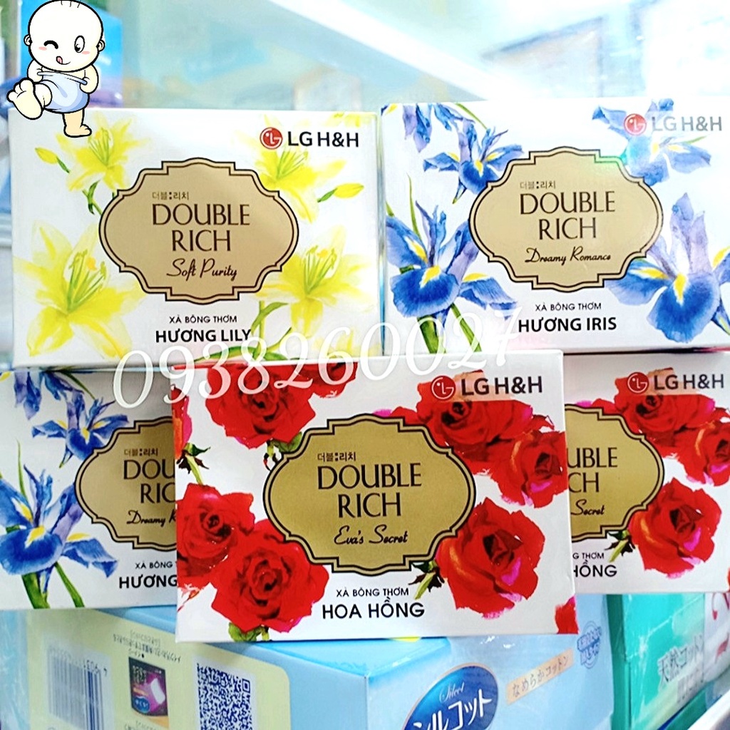 Xà Bông Cục Double Rich Hoa Hồng 90g | Shopee Việt Nam