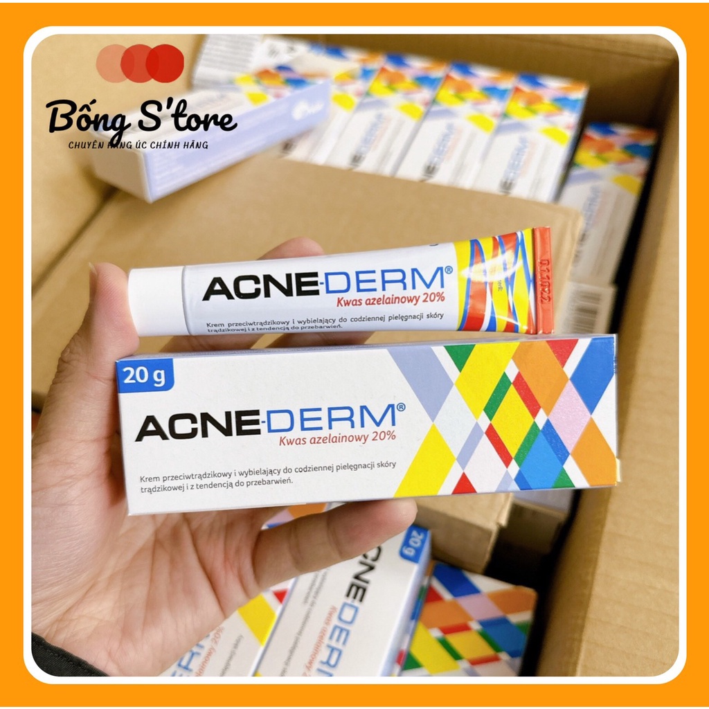 [Chính Hãng] Kem Giảm Mụn Làm Trắng Da Acne Derm 20% Axit Azelaic 20g ...