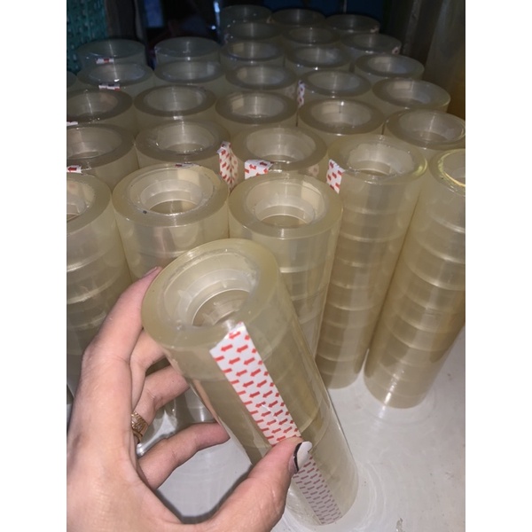 Băng keo trong 1,8cm và 1cm dày 20 yard( cuộn) | Shopee Việt Nam