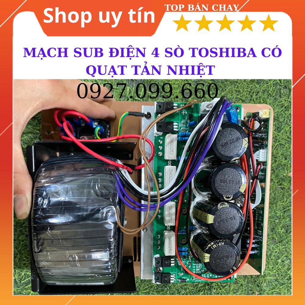 MẠCH SUB ĐIỆN 4 SÒ TOSHIBA CÓ QUẠT TẢN NHIỆT ,NGUỒN XUYẾN ĐỒNG,CHUYÊN ...