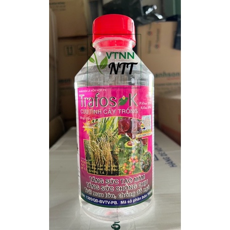 Phân bón hỗn hợp PK TRAFOS-K (500ml-1Lít) Lưu dẫn 2 chiều lên lá xuống rễ - VTNN Nguyễn Thanh ...