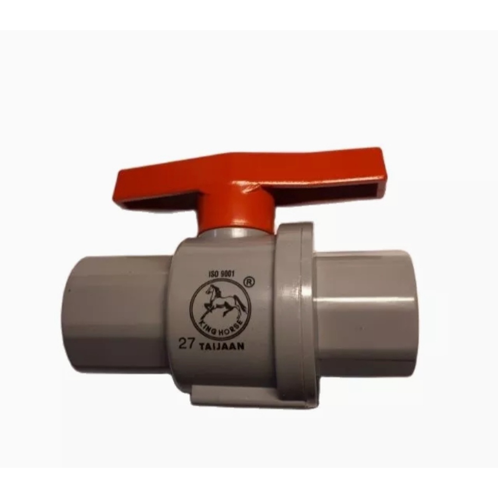 Van nhựa PVC tay đỏ - khoá nước đủ size phi Ø21, Ø27, Ø34, Ø42, Ø 49 ...