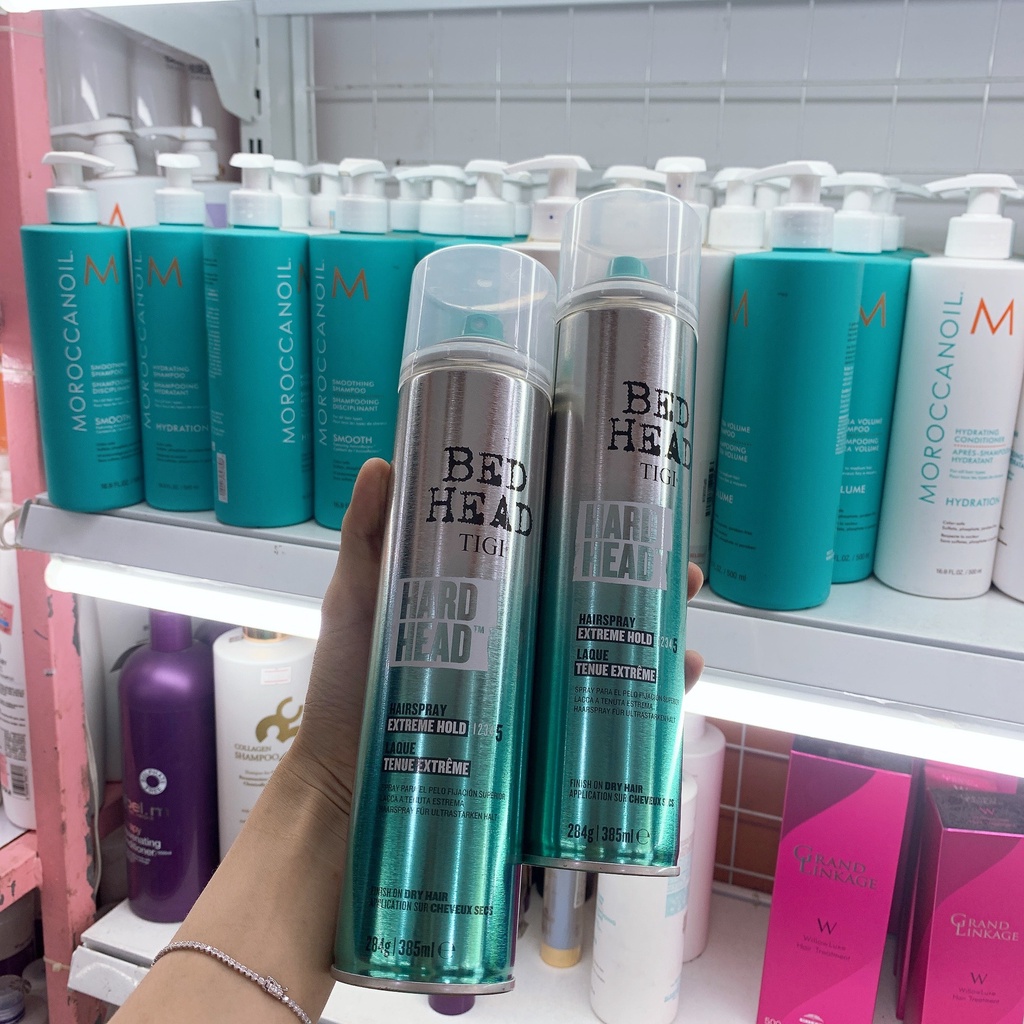 Gôm xịt giữ nếp siêu cứng TIGI HARD HEAD 385ml (Chính hãng) | Shopee Việt Nam