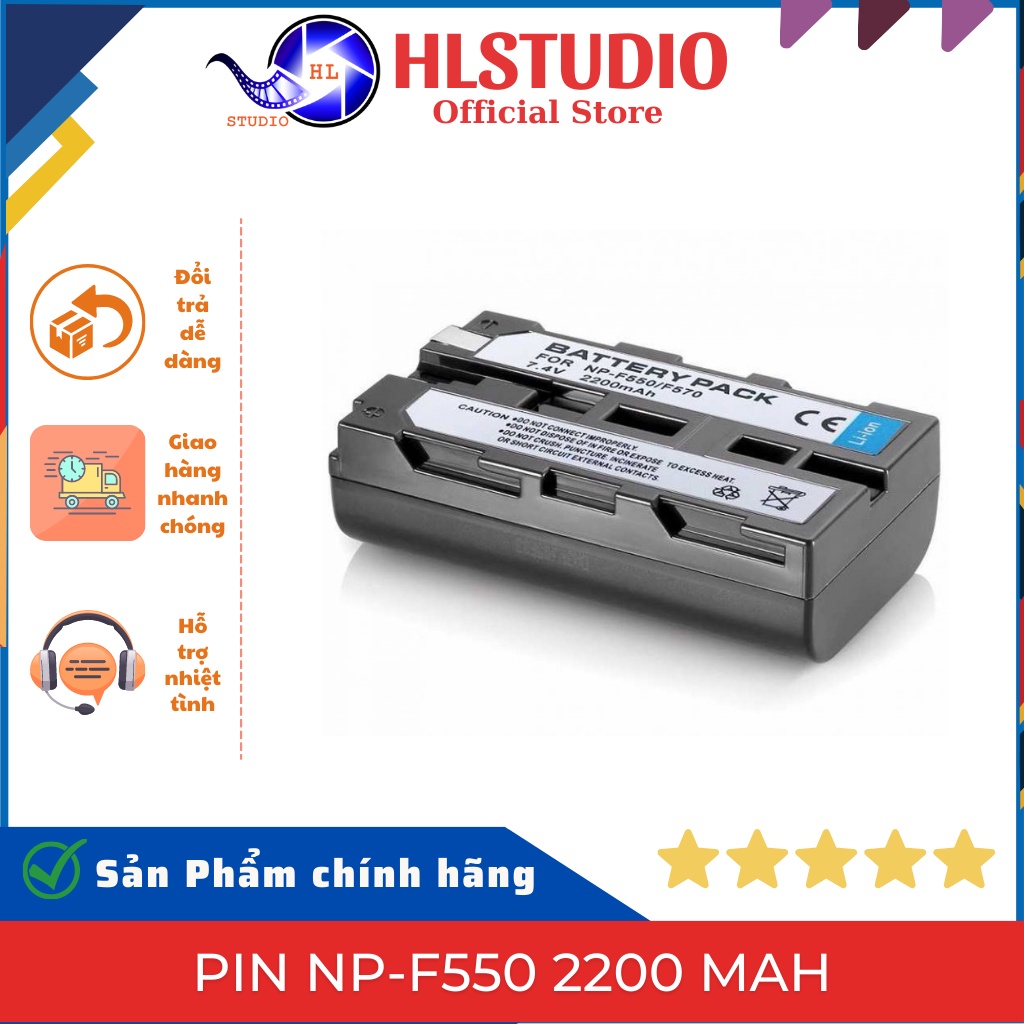 Pin NP-F550 2200 mAh cho đèn LED HL Studio | Shopee Việt Nam