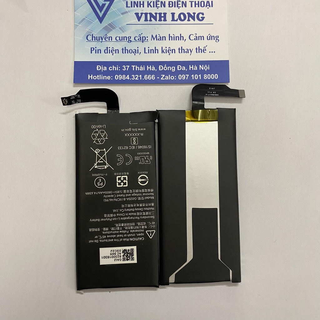 Pin Google Pixel 5 XL / G025A-B / 3800mAh (Zin cty) | Shopee Việt Nam