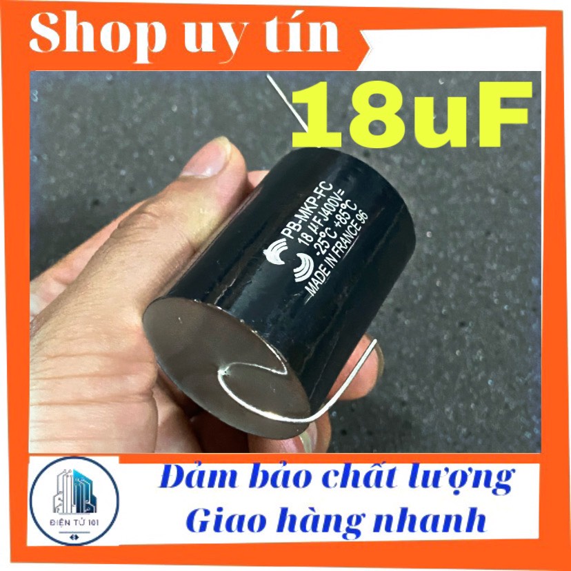 Tụ cao cấp MKP ( Xám đen) 18uf 400v kích thước lớn dùng cho phân tần ...