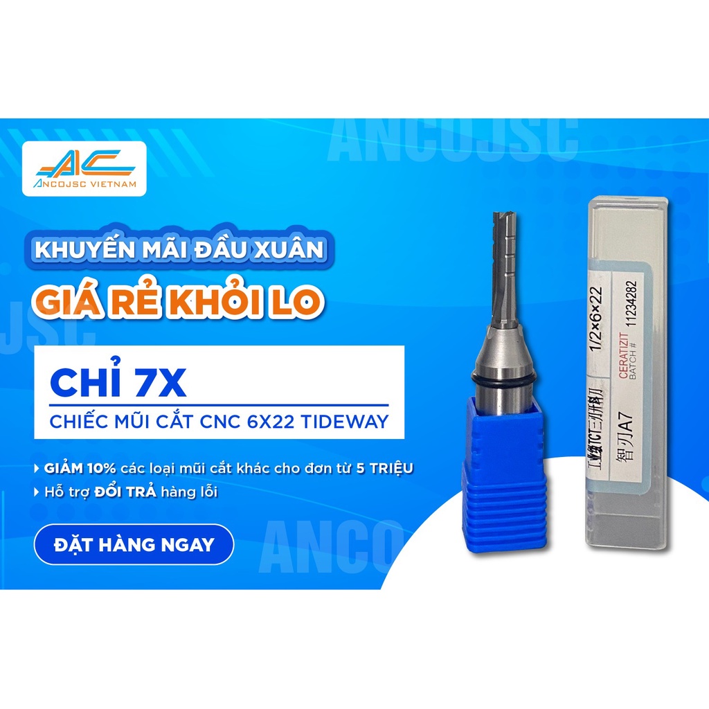 Dao cắt gỗ Tideway 6x22 | Shopee Việt Nam