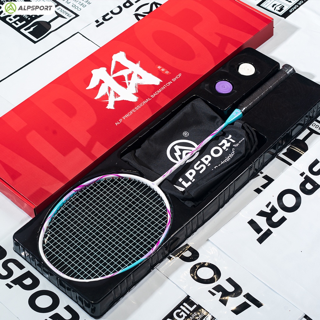 Vợt Cầu Lông Alpsport Guardian 5U 78G G5 Max 32 Lbs 100% Bằng Sợi ...
