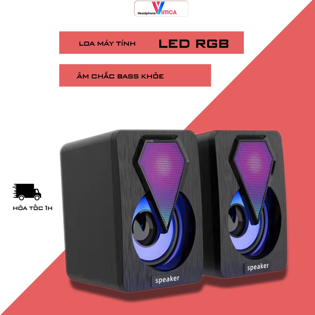 Loa máy tính vi tính mini LED để bàn, loa để bàn mini cho máy tính ...