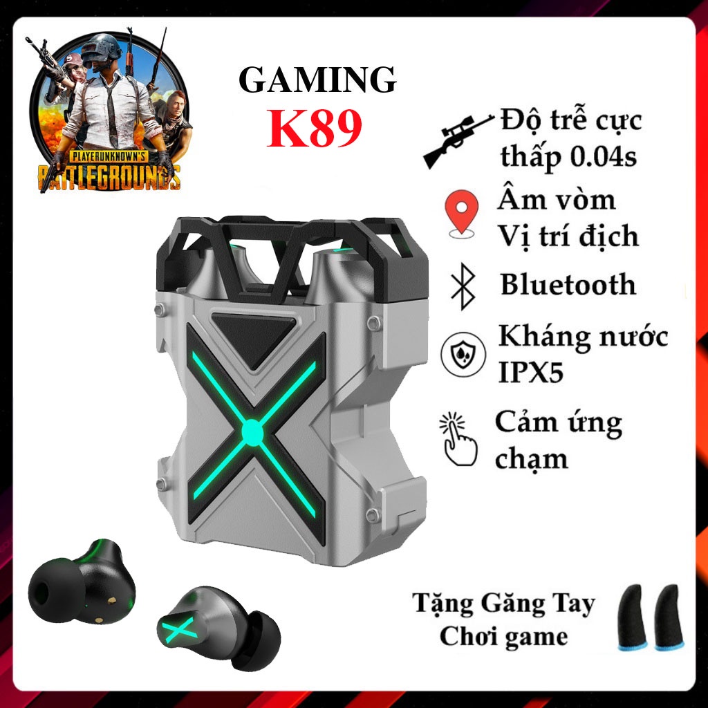 Tai nghe K89 GAMING độ trễ thấp kết nối bluetooth V5.2. Tai nghe chơi ...