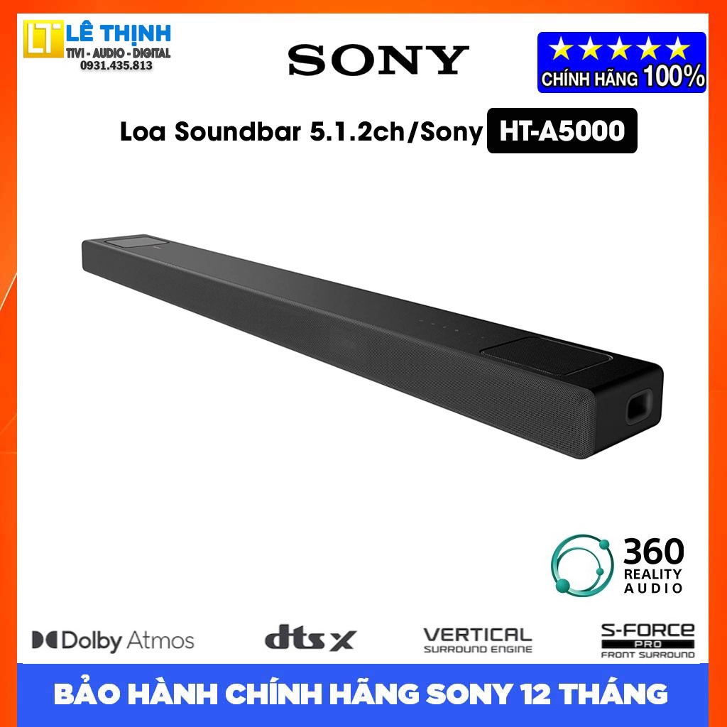 Loa Soundbar Sony HT-A5000 |360 Spatial Sound Mapping Dolby Atmos/DTS ...