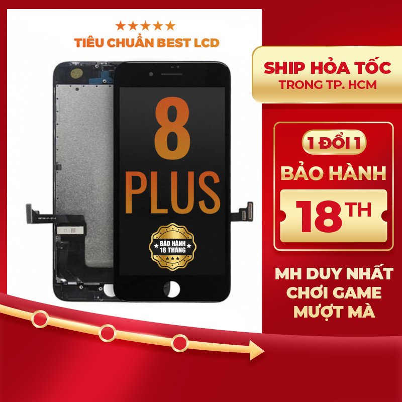 Màn hình DURA Best cho IP 8 Plus (BH 18 tháng ráp máy 1 đổi 1) Tặng kèm ...