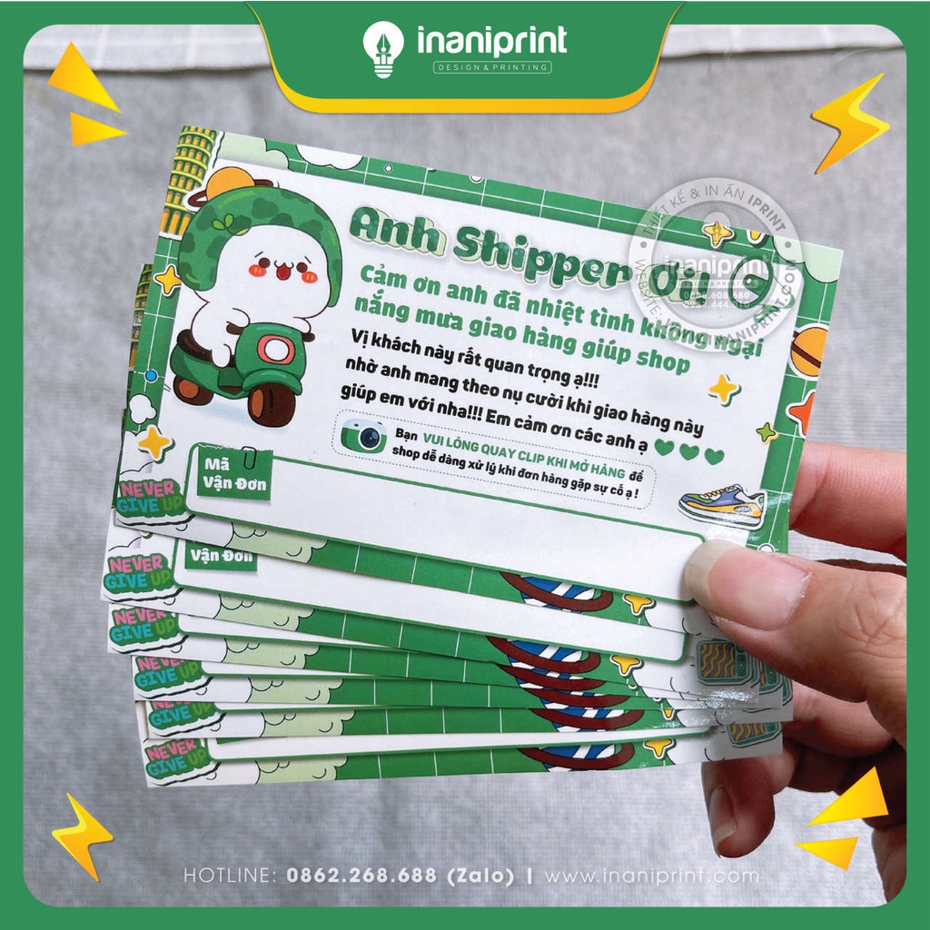 Tem Nhãn Dán Decal Anh Shipper, Nhãn Dán Cám Ơn Shipper Có Keo Mặt Sau ...