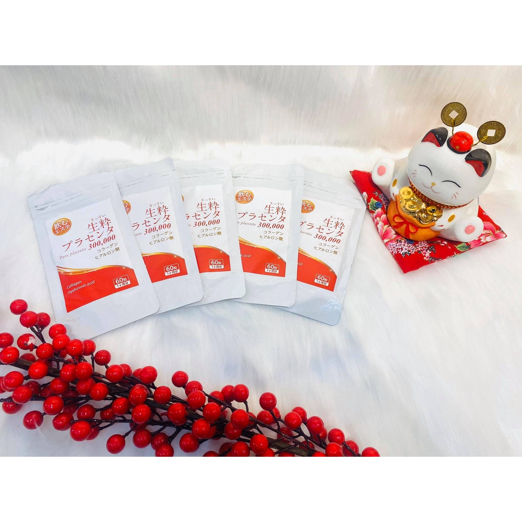 Viên uống Collagen Kissui Pure Placenta Nhật Bản 60 viên | Shopee Việt Nam