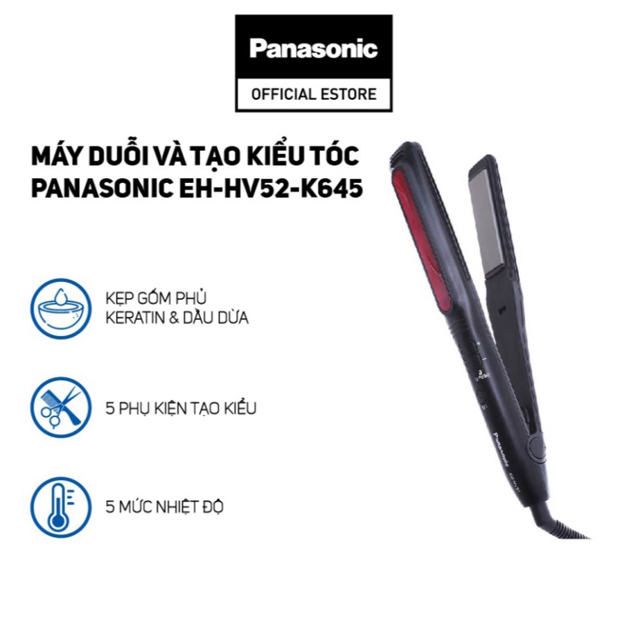 Máy Duỗi Và Tạo Kiểu Tóc Panasonic EH-HV52-K645 - Hàng Chính Hãng ...