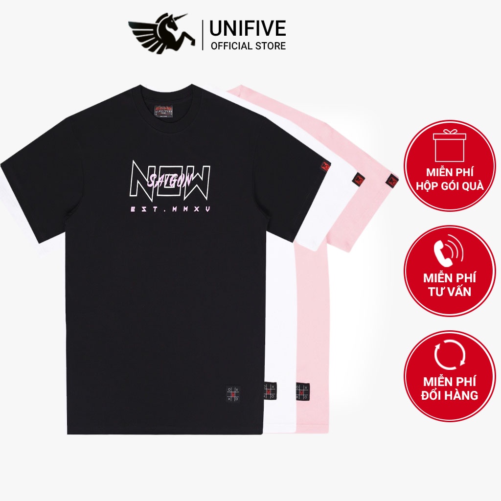 Áo thun NOW sài gòn I&O TEE tay lỡ, form rộng Local Brand Unisex nam nữ ...
