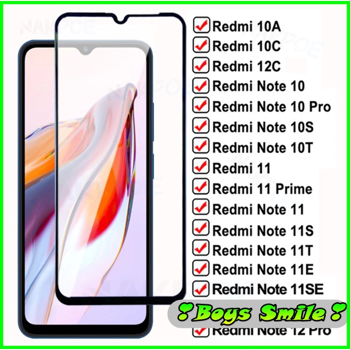 Cường lực Full màn Xiaomi Redmi 13R 13C Note 12 Tubor 12C 10A 10C Note 11T K60 K60 pro A3 Note ...