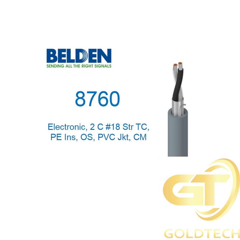 Cáp điều khiển Belden 8760 1 Pair 2 lõi 18 AWG | Shopee Việt Nam