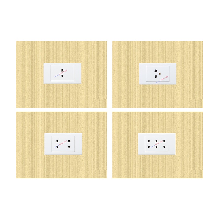 Ổ cắm điện đơn S18U, đôi S18U2, ba S18U3 2 chấu , ổ cắm đơn 3 chấu ...