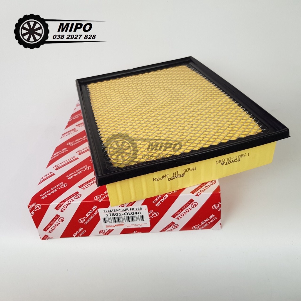 Lọc gió động cơ xe Innova (2017-2022), Fortuner (2017-2022), Hilux ...