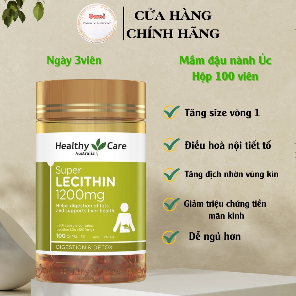 MẦM ĐẬU NÀNH ÚC HEALTHY CARE hỗ trợ tăng vòng 1 [Chính hãng] Mầm đậu ...