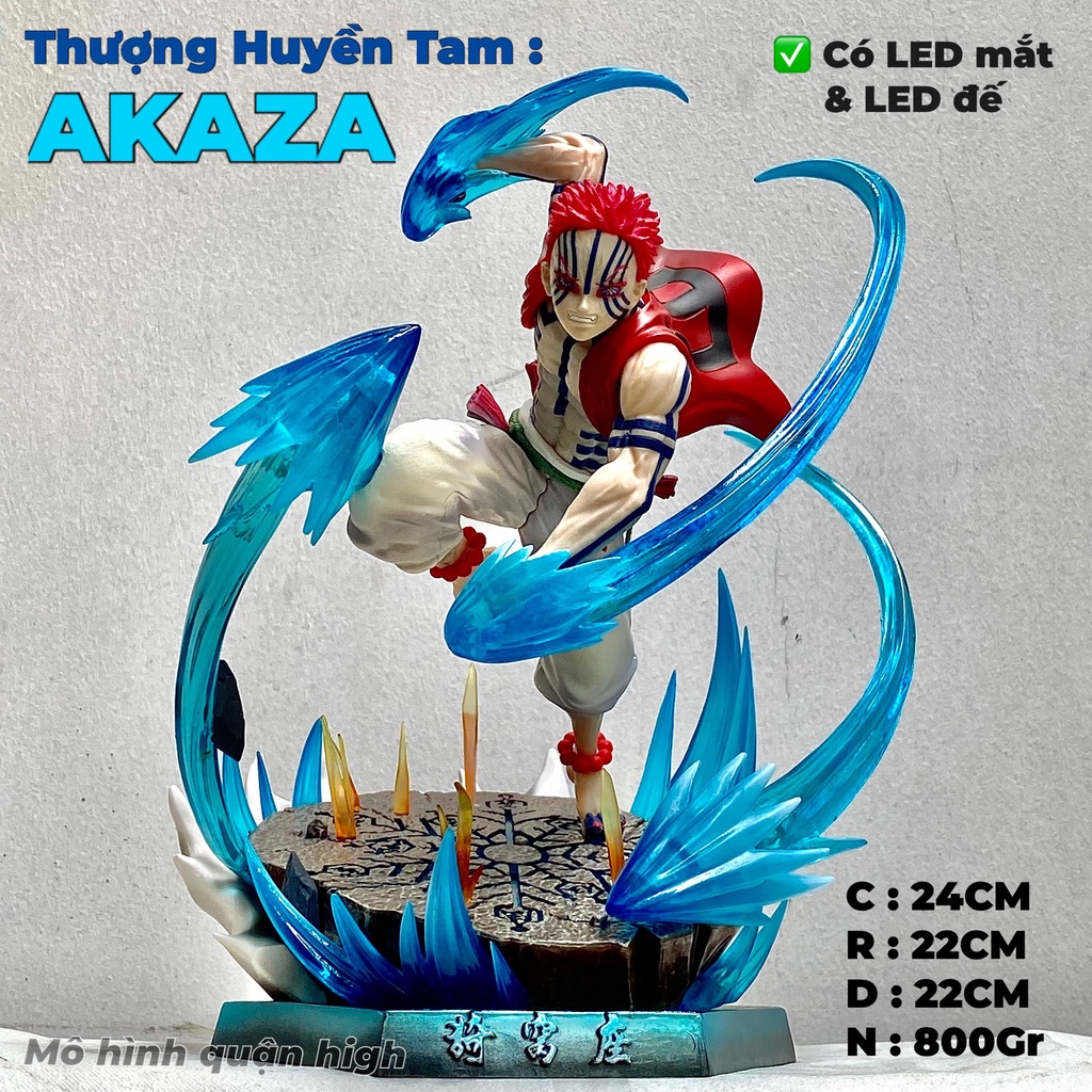 (Có sẵn) Mô hình Akaza cao 24CM - Mô hình thượng huyền tam Akaza ...