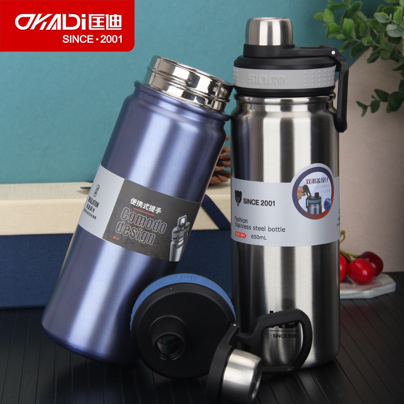 (Tặng túi trong) Bình giữ nhiệt thể thao inox 304 KD8596 inox 304 dung ...