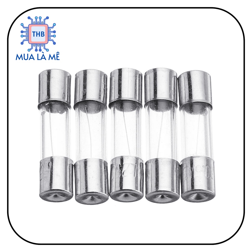 Cầu chì thủy tinh 7A 250V 5x20mm (10C) | Shopee Việt Nam