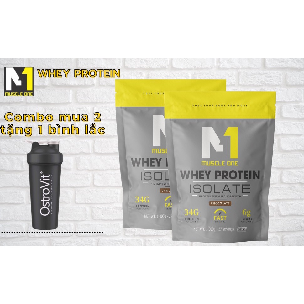 Whey Protein Isolate Loại 2 Túi 2KG, Hỗ Trợ Tăng Cơ Giảm Mỡ, TẶNG 1 ...