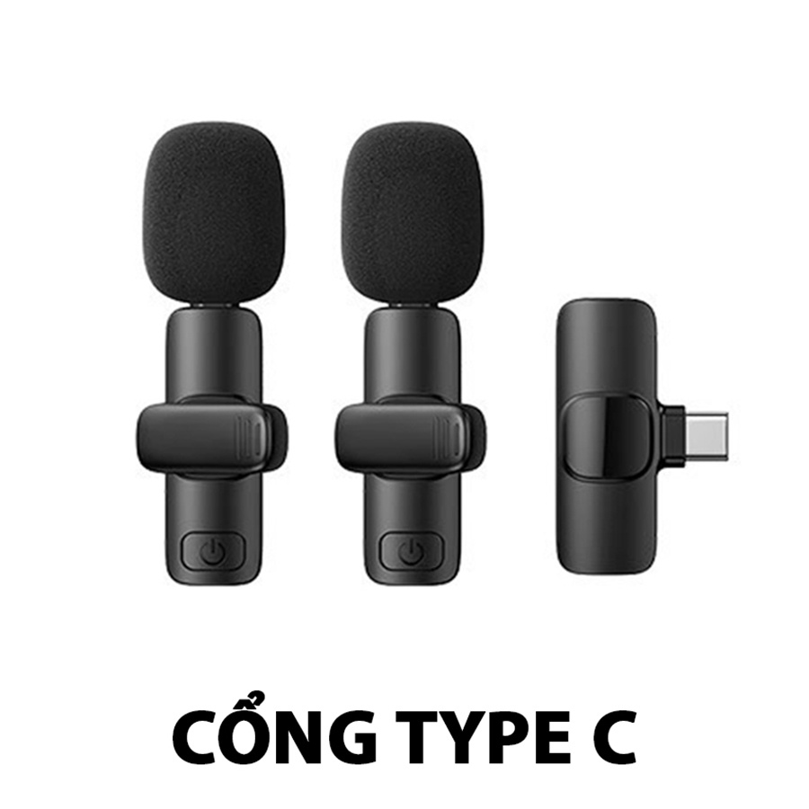 Micro không dây cài áo thu âm cho điện thoại livestream Remax K03 2 mic lọc âm [ Mẫu mới ...