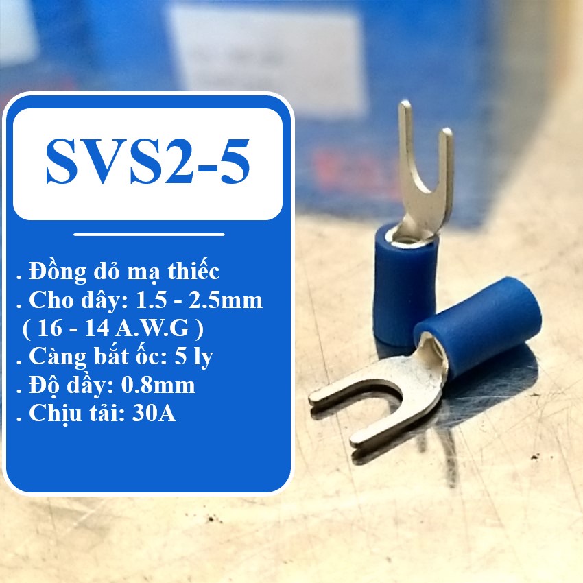 Đầu cos chữ Y bằng đồng bọc nhựa KST bấm nối dây điện mầu xanh, đỏ, đen | Shopee Việt Nam