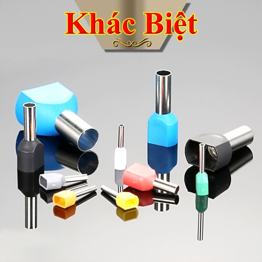 [50cái] Đầu cos pin rỗng đôi cao cấp KST, cosse kim bằng đồng bọc phủ ...