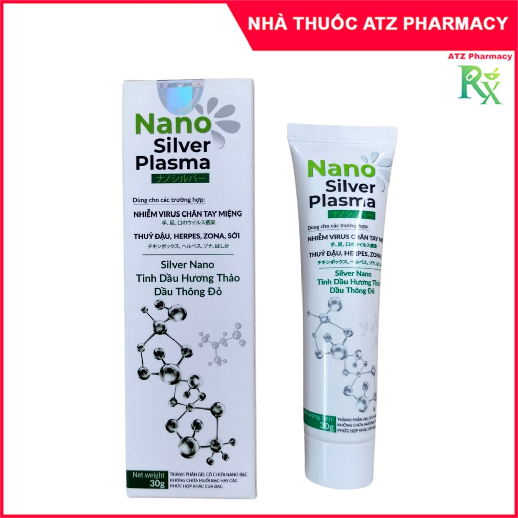 Nano Silver Plasma - Giúp làm sạch, kháng khuẩn da - Hộp 30g - ATZ ...