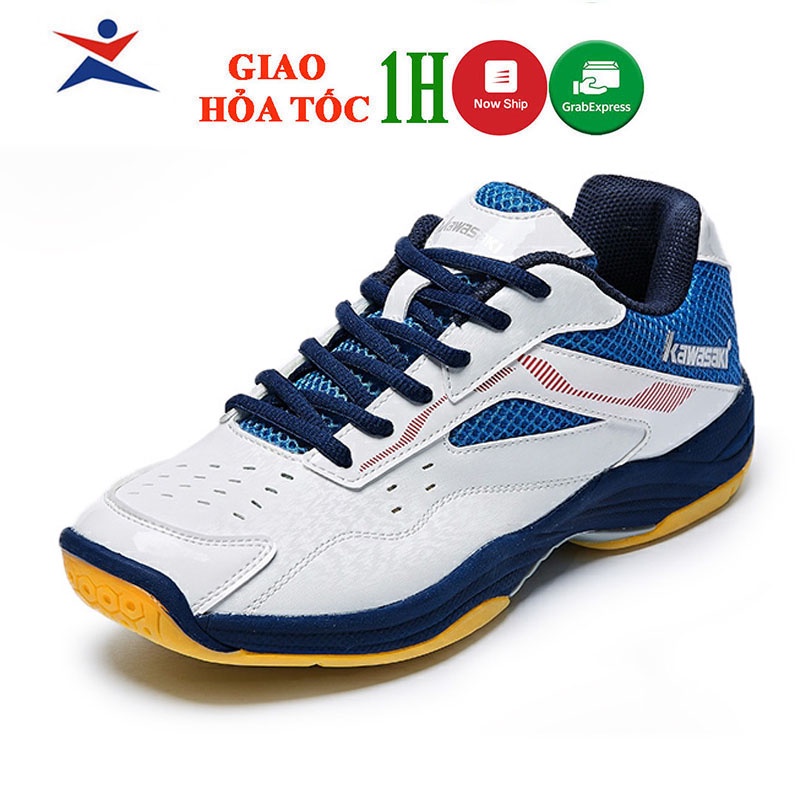 Giày cầu lông Kawasaki chính hãng K096 cho cả nam và nữ màu trắng xanh ...