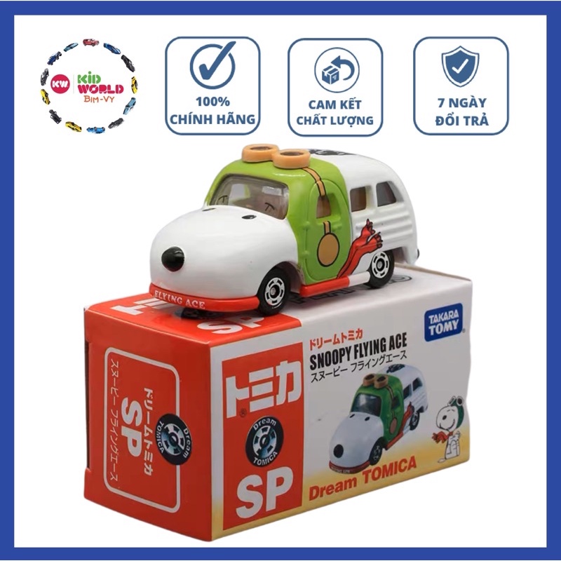 Xe mô hình Tomica Box Disney Snoopy Flying Ace. MS: 127. | Shopee Việt Nam
